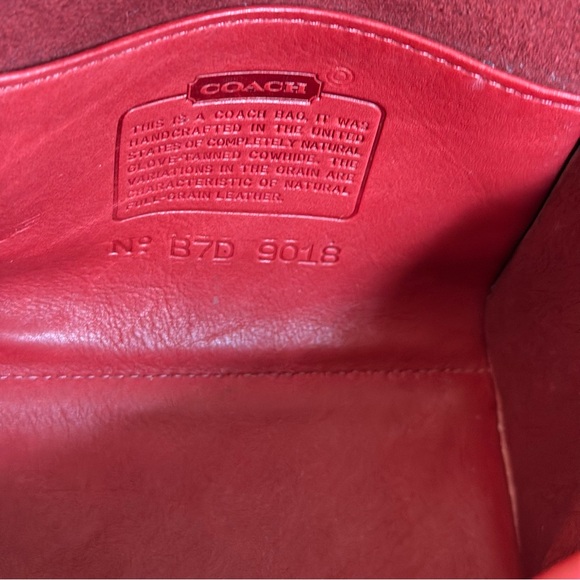 Coach | Bags | Vintage Coach Emmie 98 In Red | Poshmark